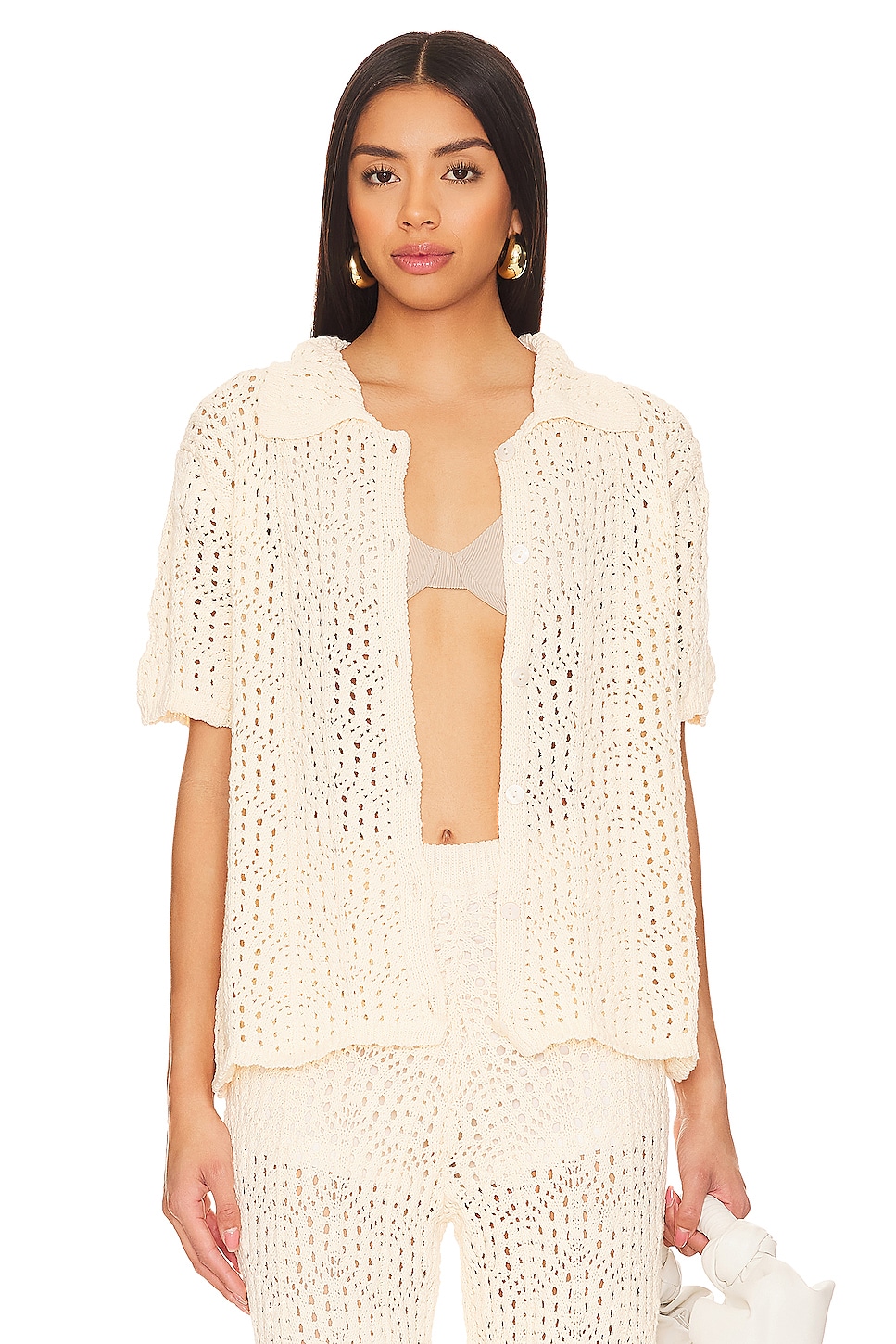 Line & Dot Poppie Top in Taupe | REVOLVE