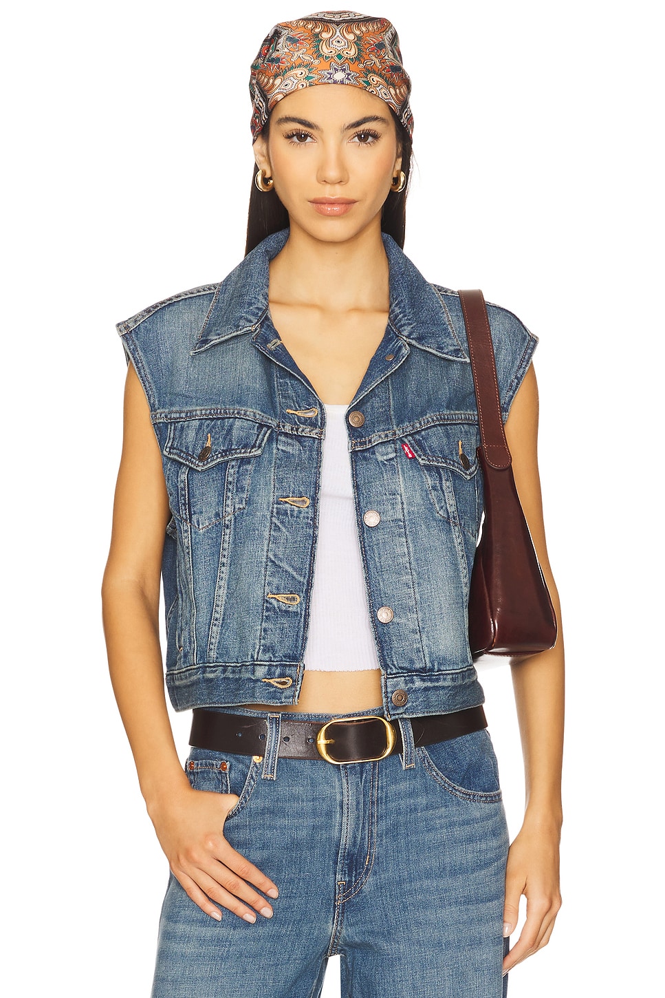 LEVI'S Shrunken 90s Vest in Stop Flaxing Vest | REVOLVE