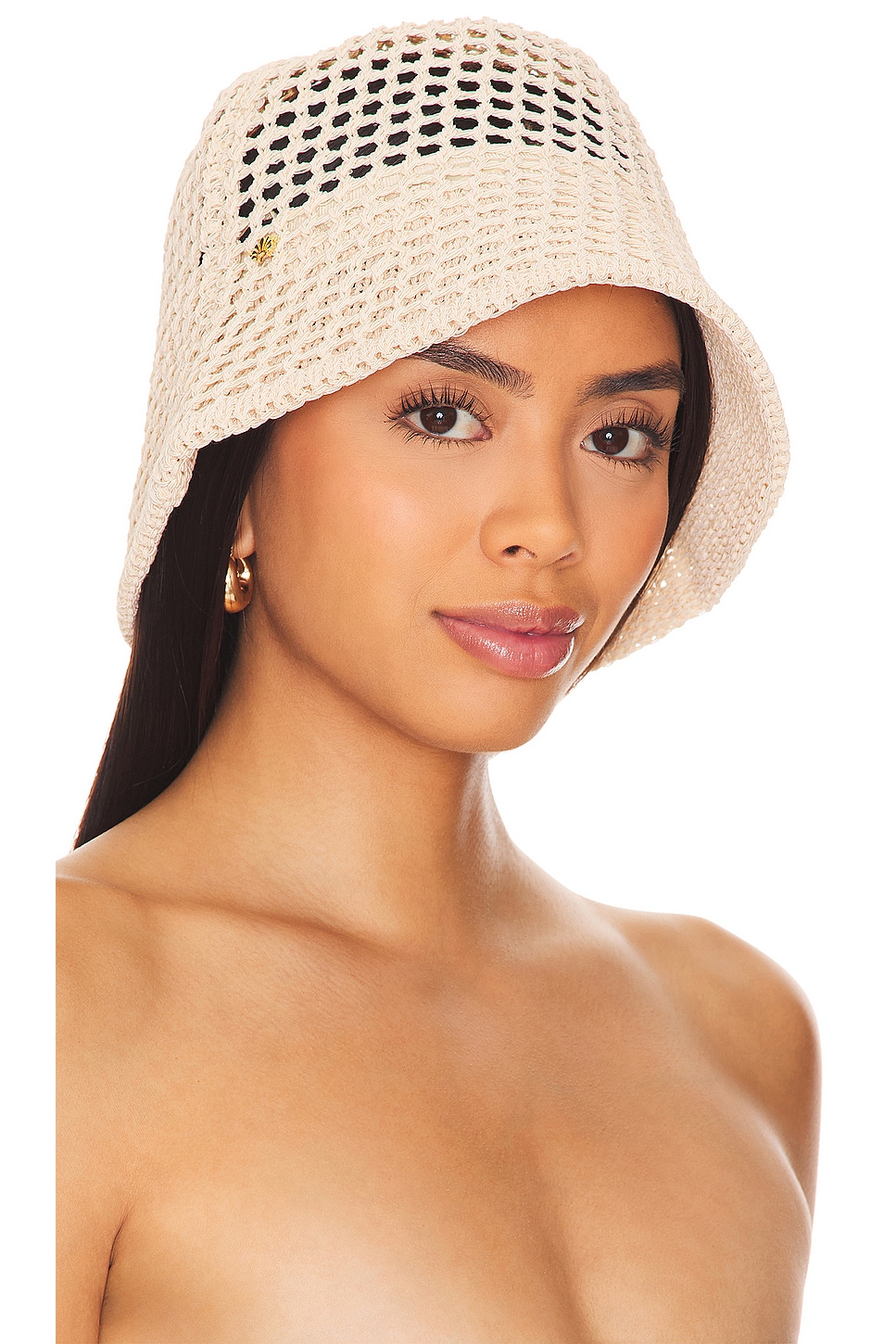 Lele Sadoughi Bucket Hat in Natural | REVOLVE