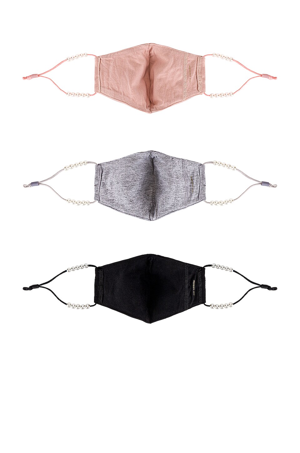 Lele Sadoughi Set Of 3 Face Masks in Classic Pearl | REVOLVE