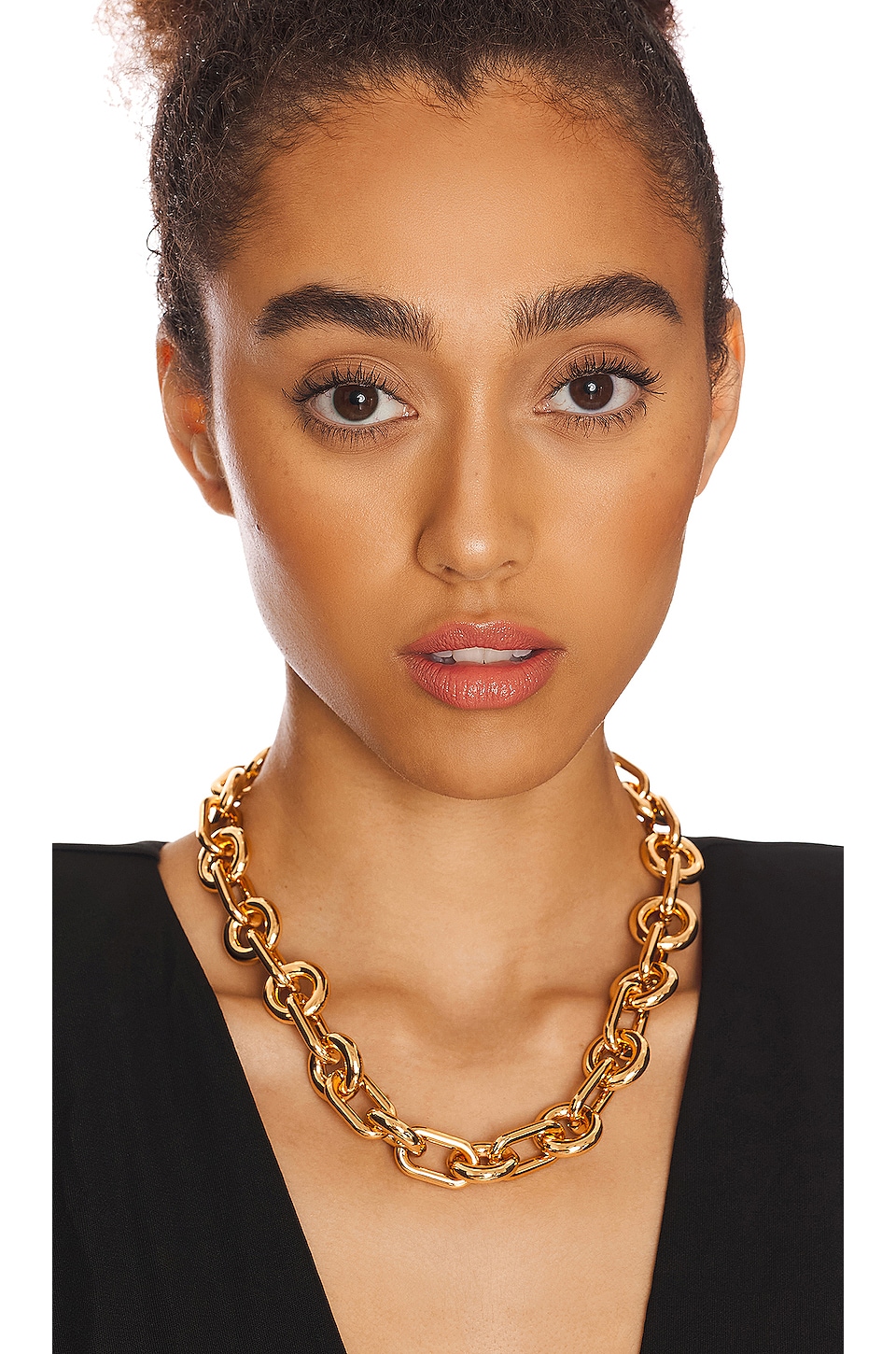 Lele Sadoughi Oversized Chain Necklace in Gold | REVOLVE