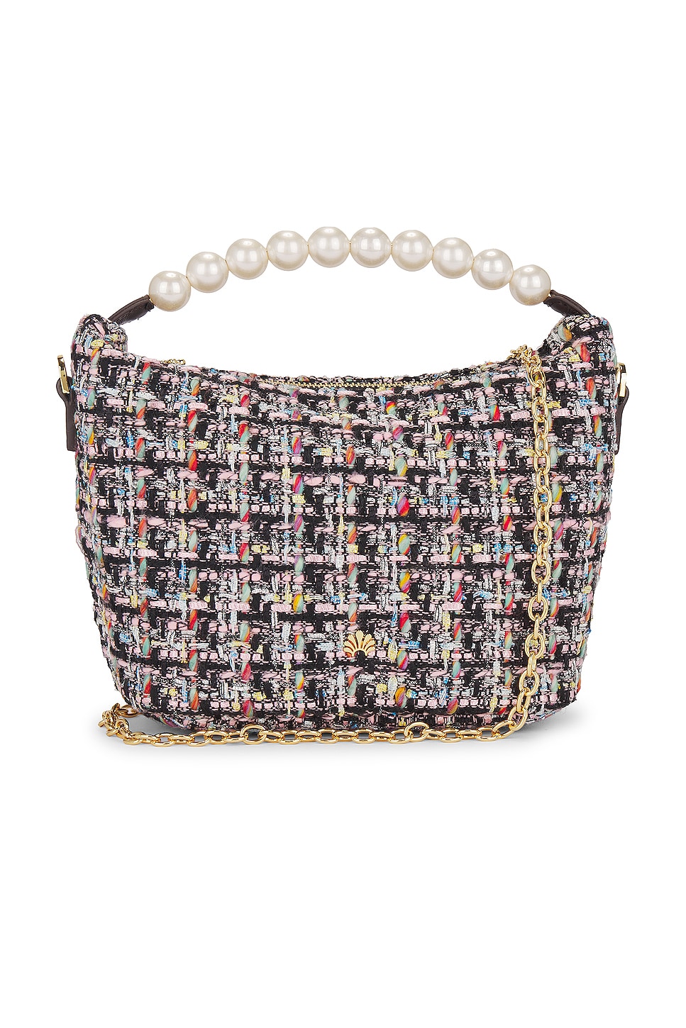 Lele Sadoughi Hazel Top Handle Bag in Multi Tweed | REVOLVE
