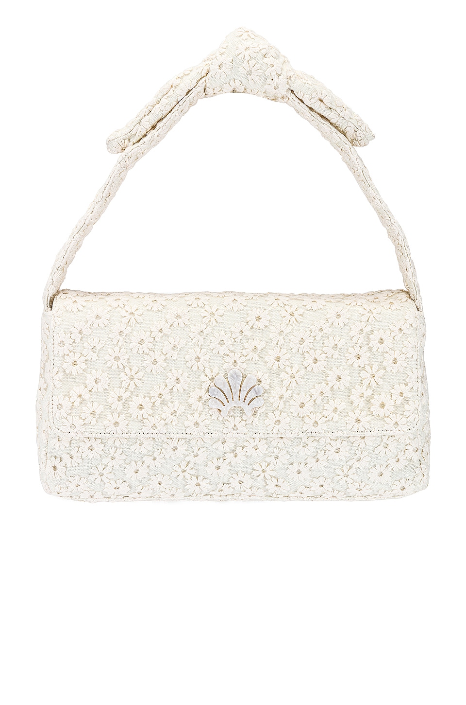 Lele Sadoughi Lyle Shoulder Bag in White Daisy | REVOLVE