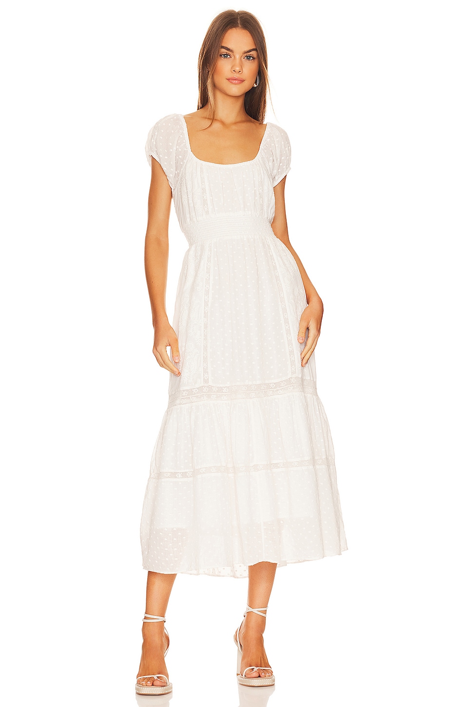 LoveShackFancy Vernon Dress in True White | REVOLVE