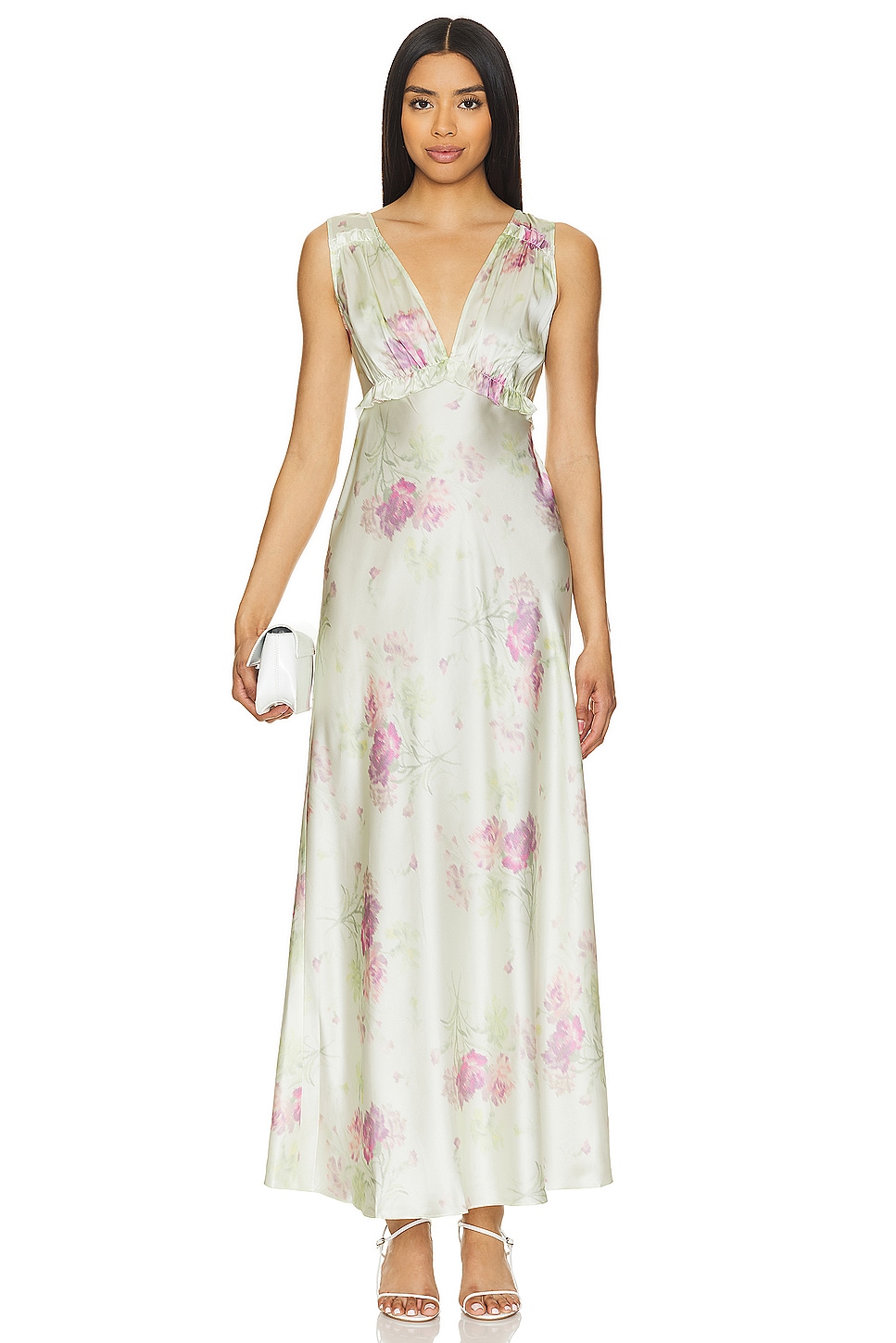 LoveShackFancy Suniva Dress in Peachy Sage | REVOLVE