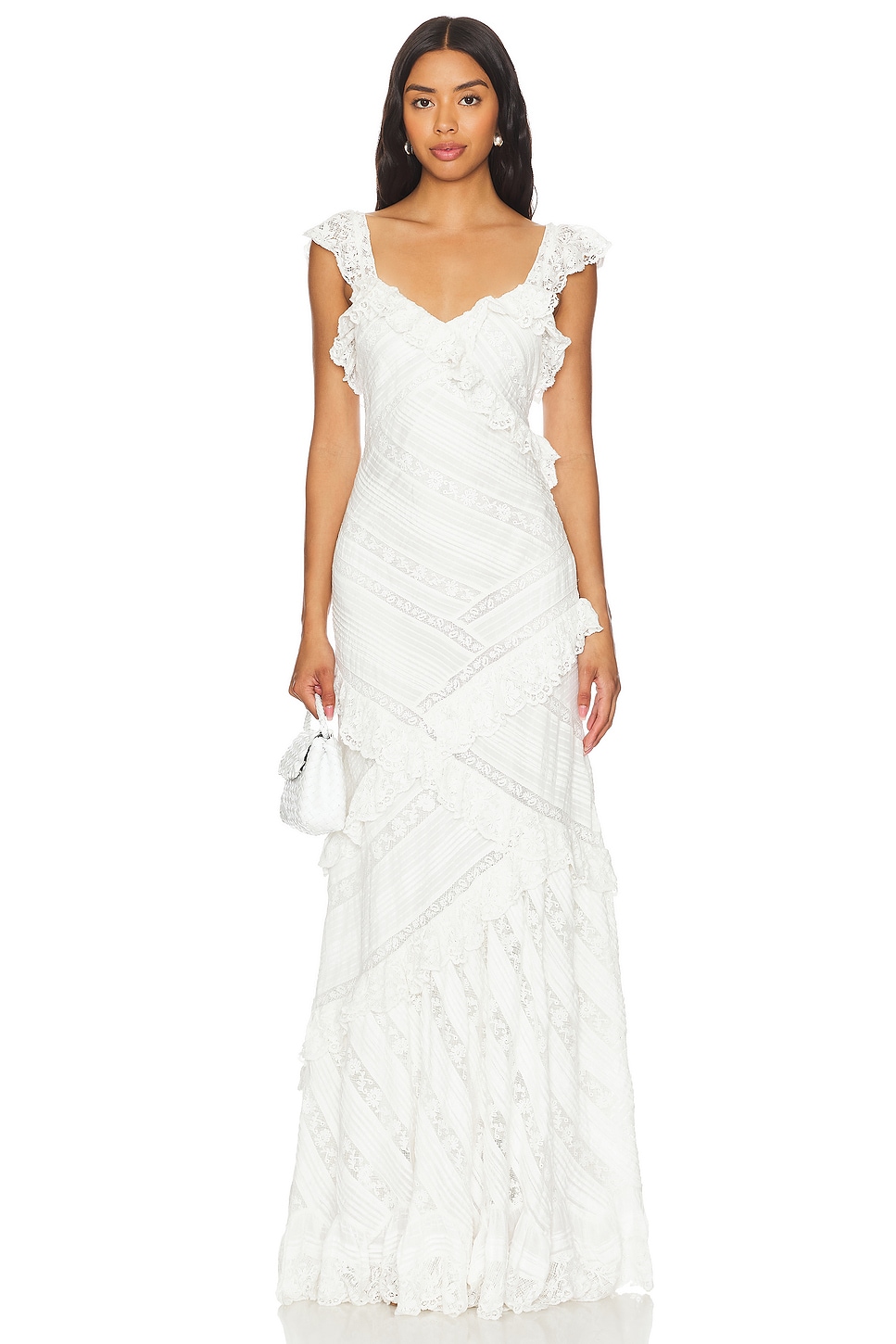 LoveShackFancy Lalika Dress in True White | REVOLVE