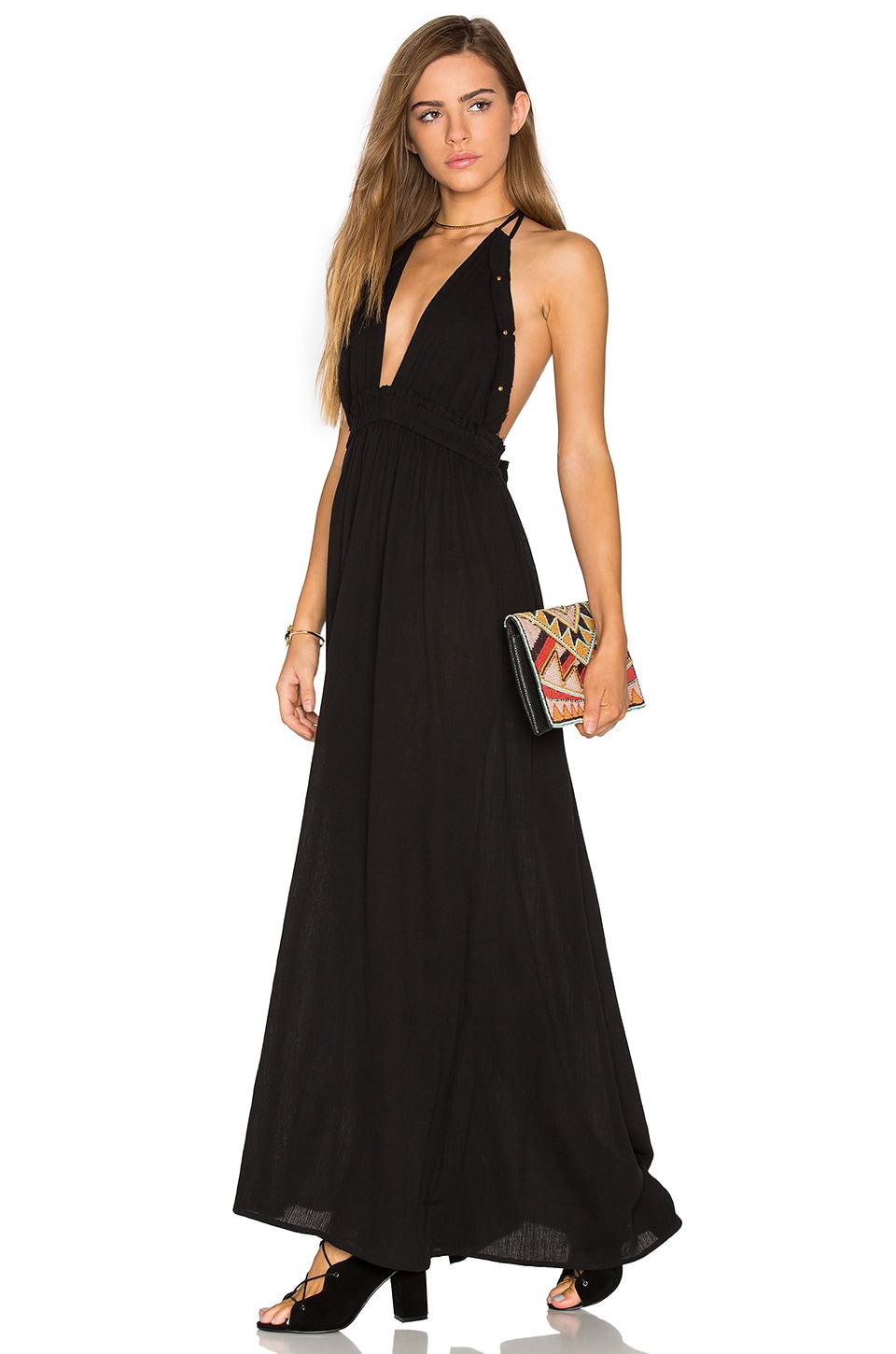 LoveShackFancy String Love Maxi Dress in Black | REVOLVE