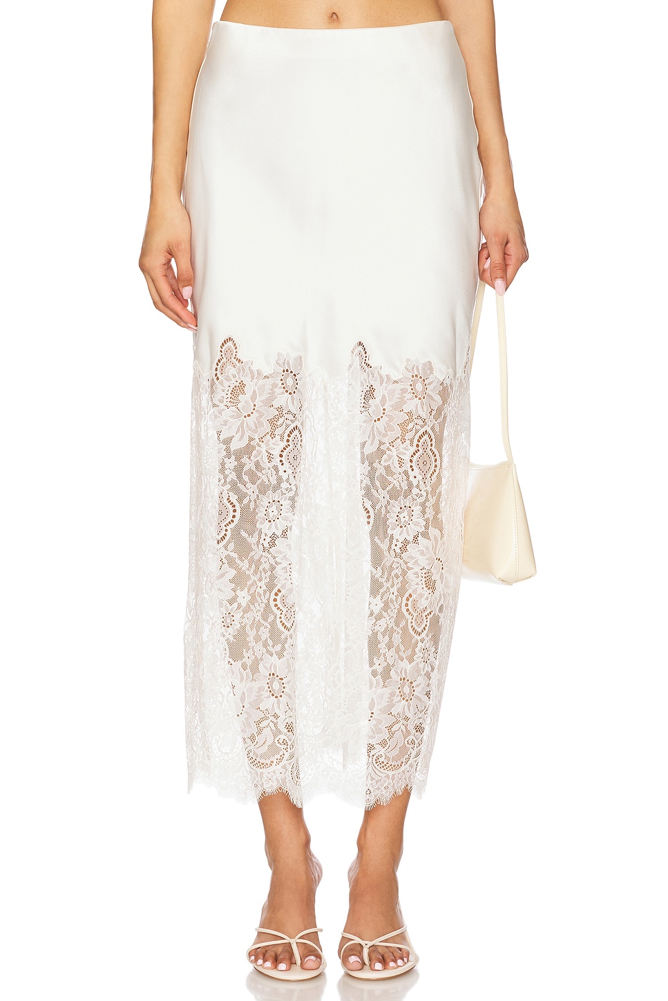 LoveShackFancy Ilene Skirt in Sugar Buff | REVOLVE