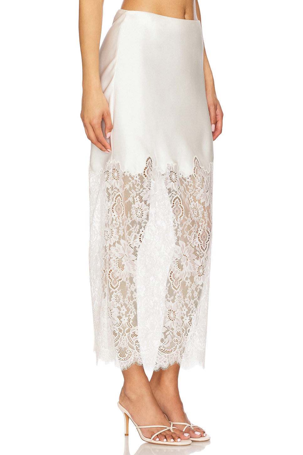 LoveShackFancy Ilene Skirt in Sugar Buff | REVOLVE