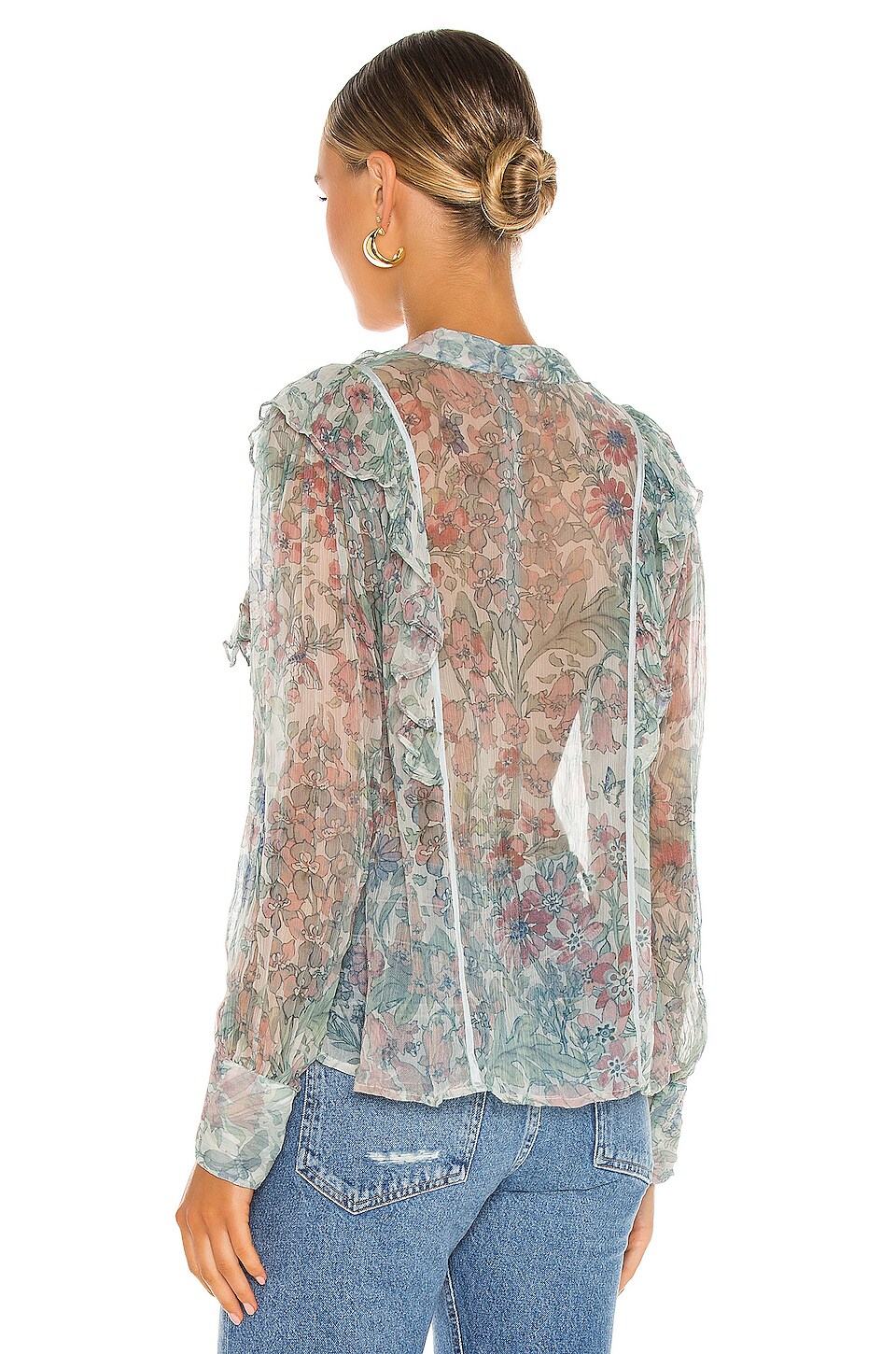 LoveShackFancy Beatrix Blouse in Mystical Foliage | REVOLVE