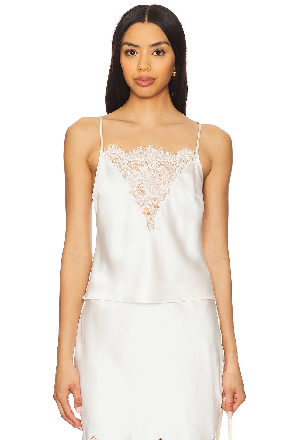 LoveShackFancy Constantina Top in Sugar Buff | REVOLVE