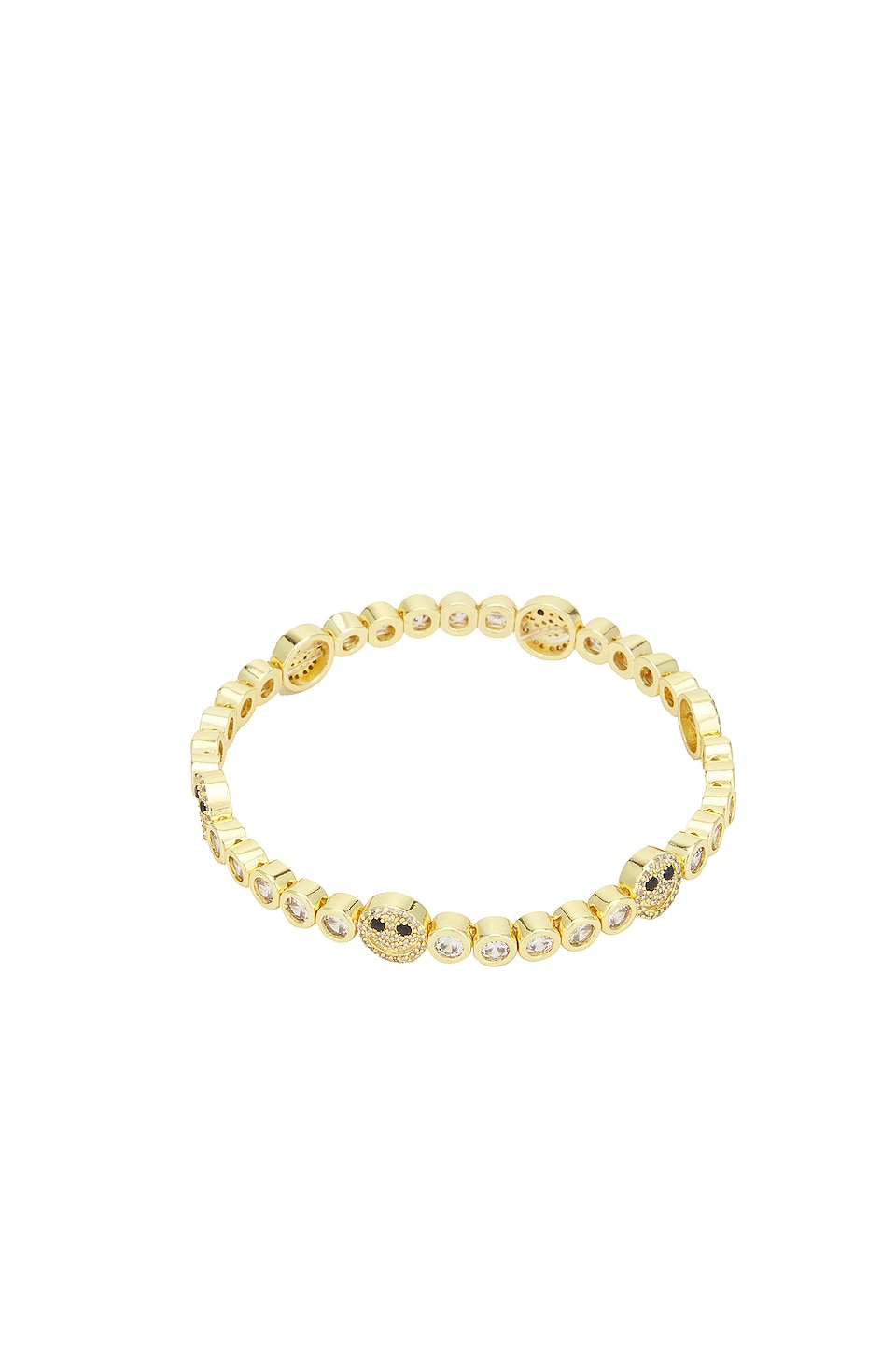Lisa Gozlan The Happy Face Mixer Bracelet in Gold | REVOLVE