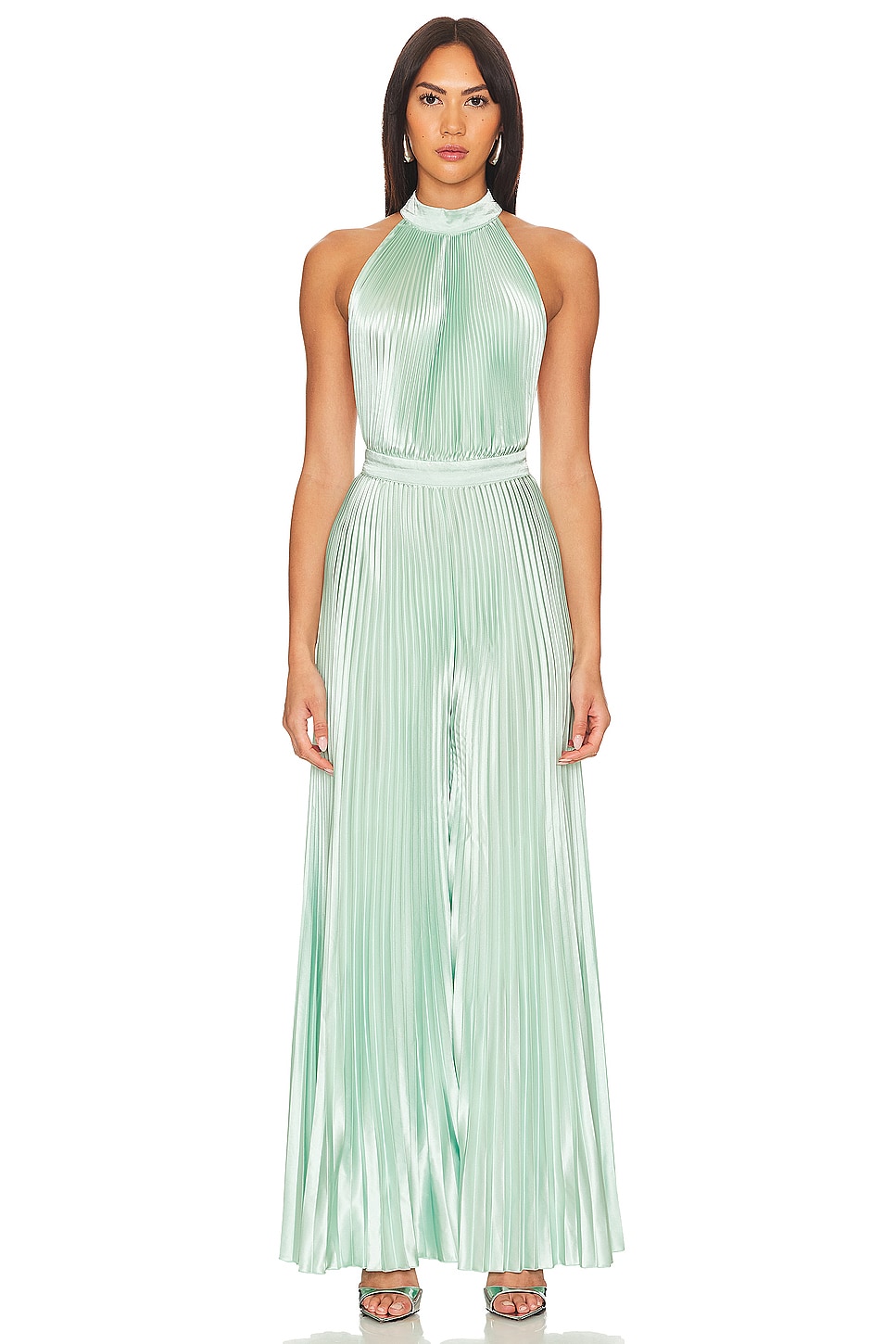 L'IDEE Cinema Low Back Jumpsuit in Seafoam | REVOLVE
