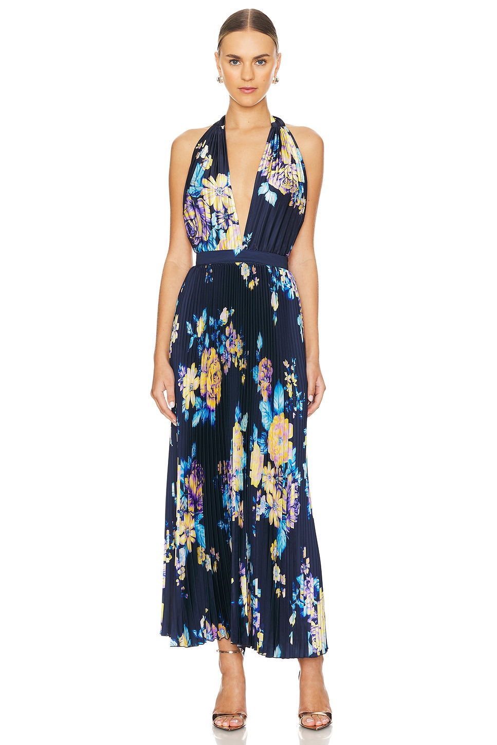 L'IDEE Moderniste Gown in Nuite Garden | REVOLVE