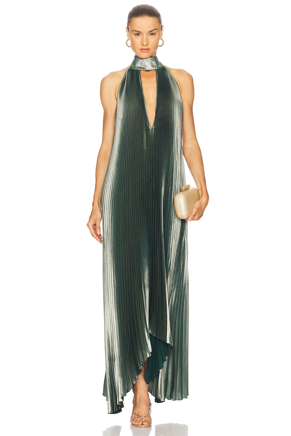L'IDEE Opera Gown in Oil Shine | REVOLVE