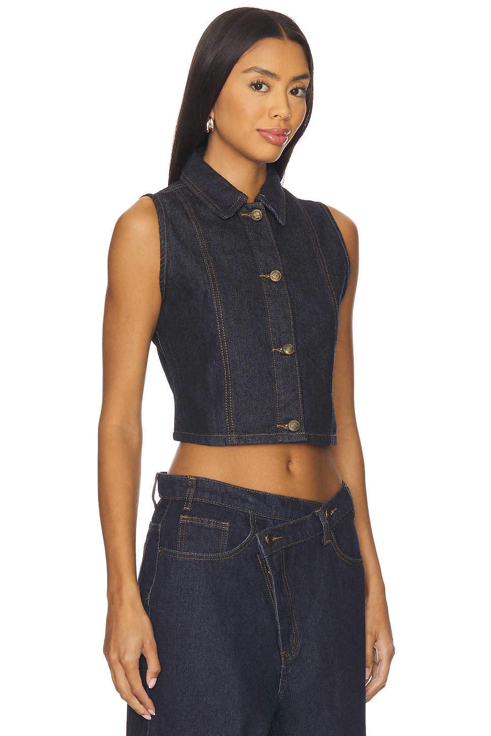 LIONESS Bella Crop Top in Indigo | REVOLVE
