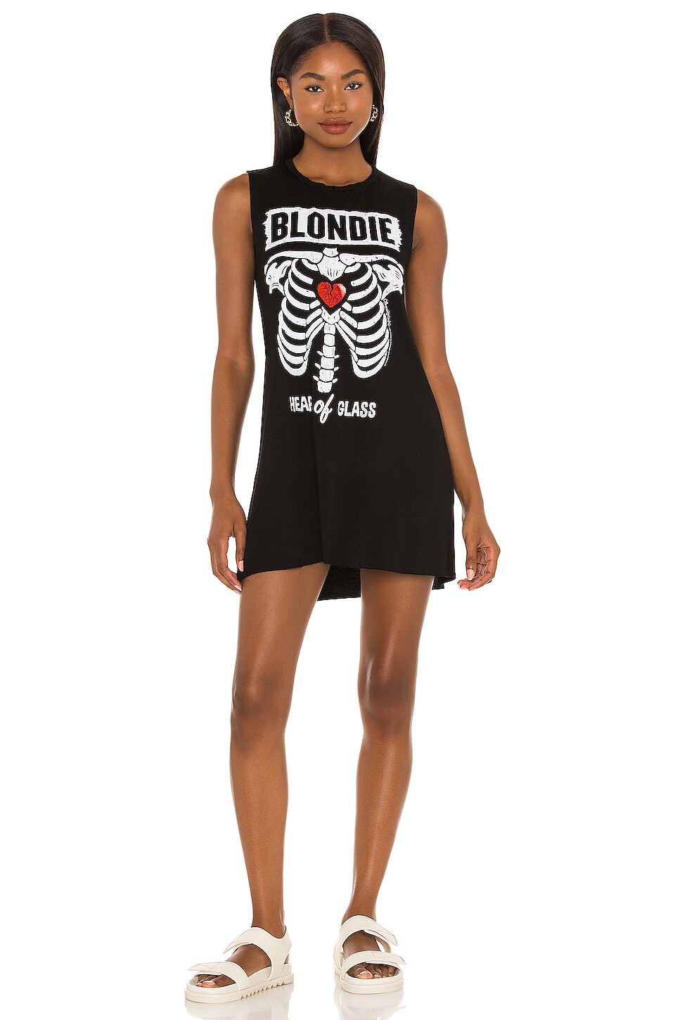 Lauren Moshi Deanna Blondie Heart Dress in Black | REVOLVE