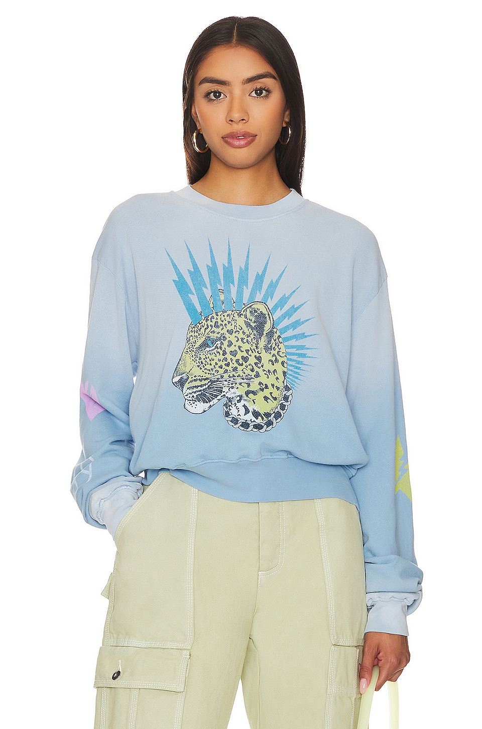 Lauren Moshi Spalding Punk Leopard in Blue Ice Ombre | REVOLVE