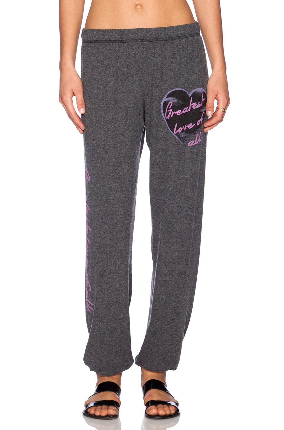 Lauren Moshi Tanzy Greatest Love Long Pant in Black | REVOLVE