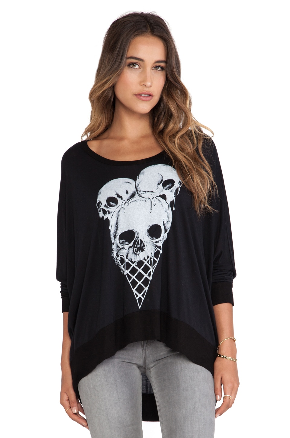 Lauren Moshi Temple Long Sleeve Cape in Black | REVOLVE