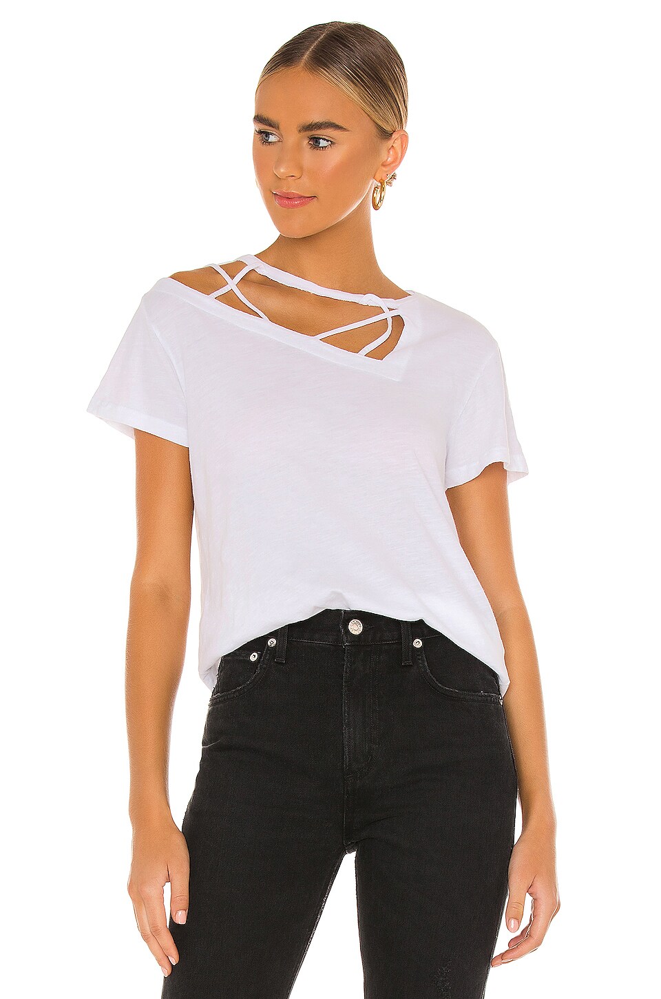 LNA Charlie Tee in White | REVOLVE
