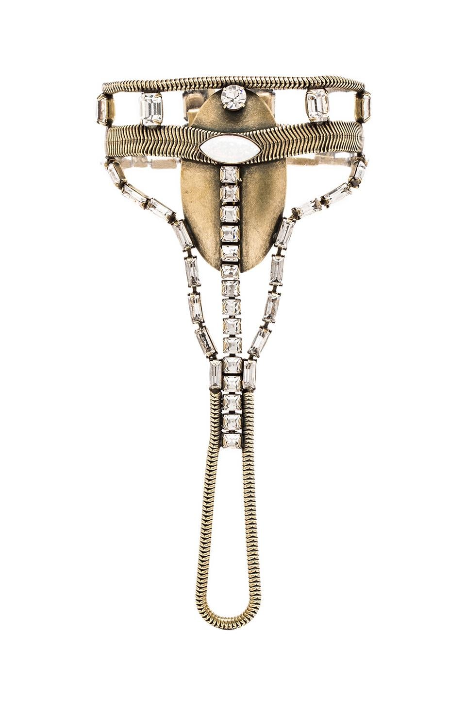 Lionette by Noa Sade Song Sisters Hand Chain in White | REVOLVE
