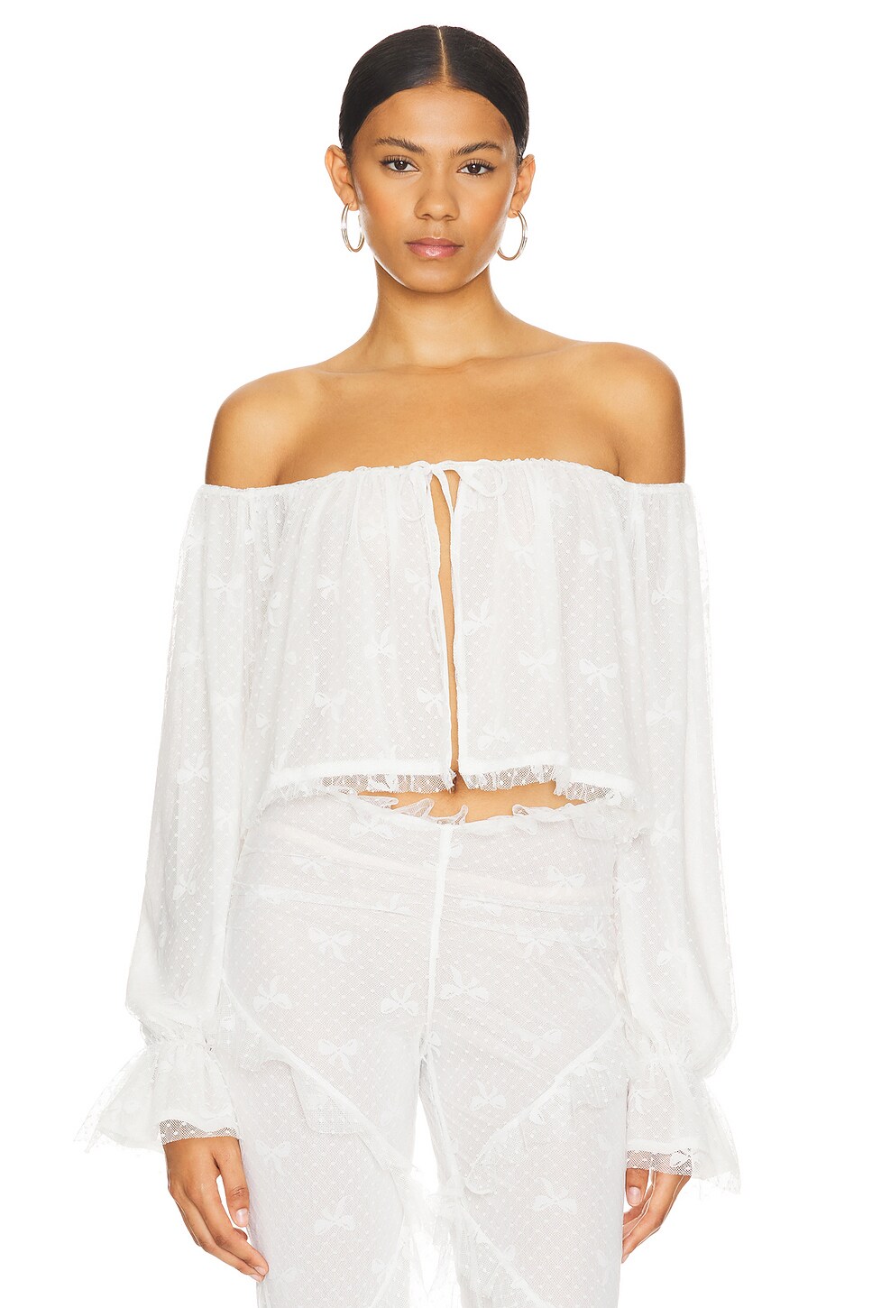 LOBA Clares Top in Ivory | REVOLVE