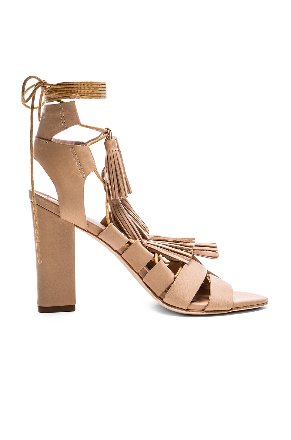 Loeffler Randall Luz Heel in Wheat & Wheat | REVOLVE