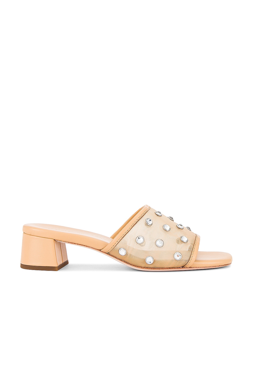 Loeffler Randall Brooke Mule in Caramel & Clear | REVOLVE