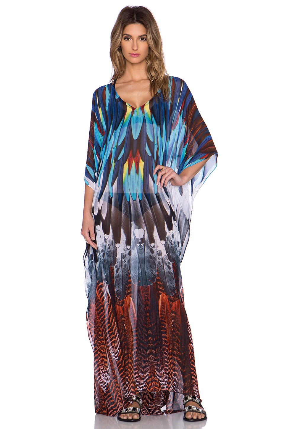 Lotta Stensson Maxi Caftan in Falcon | REVOLVE