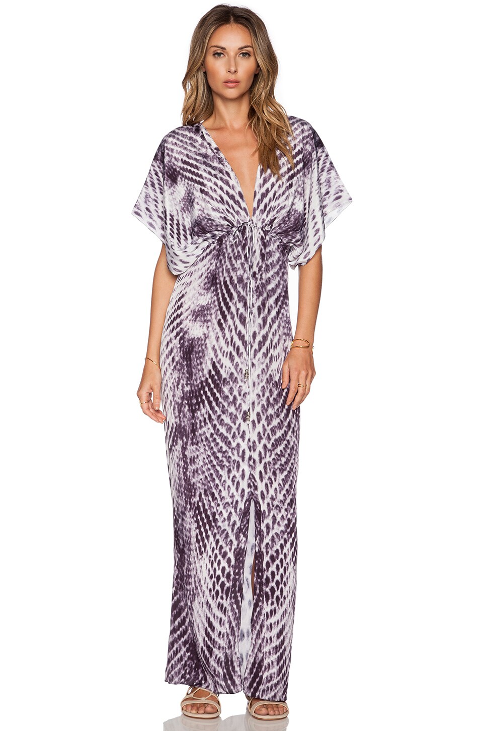 Lotta Stensson Viper Robe in White & Black | REVOLVE