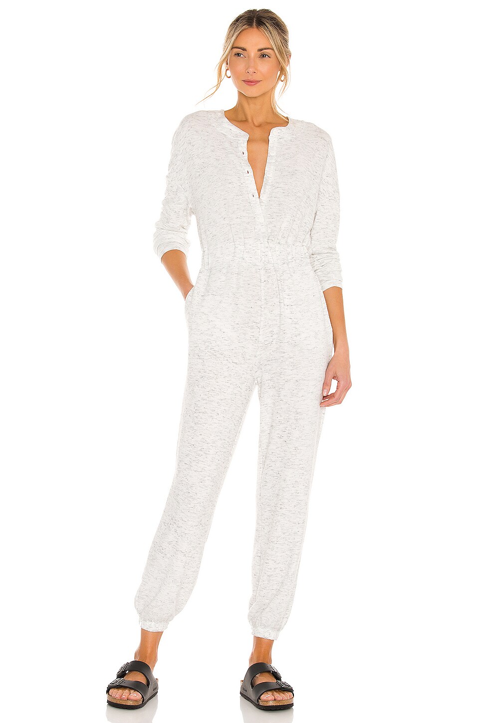 Lovers and Friends Rowan Jumpsuit in Heather Grey | REVOLVE