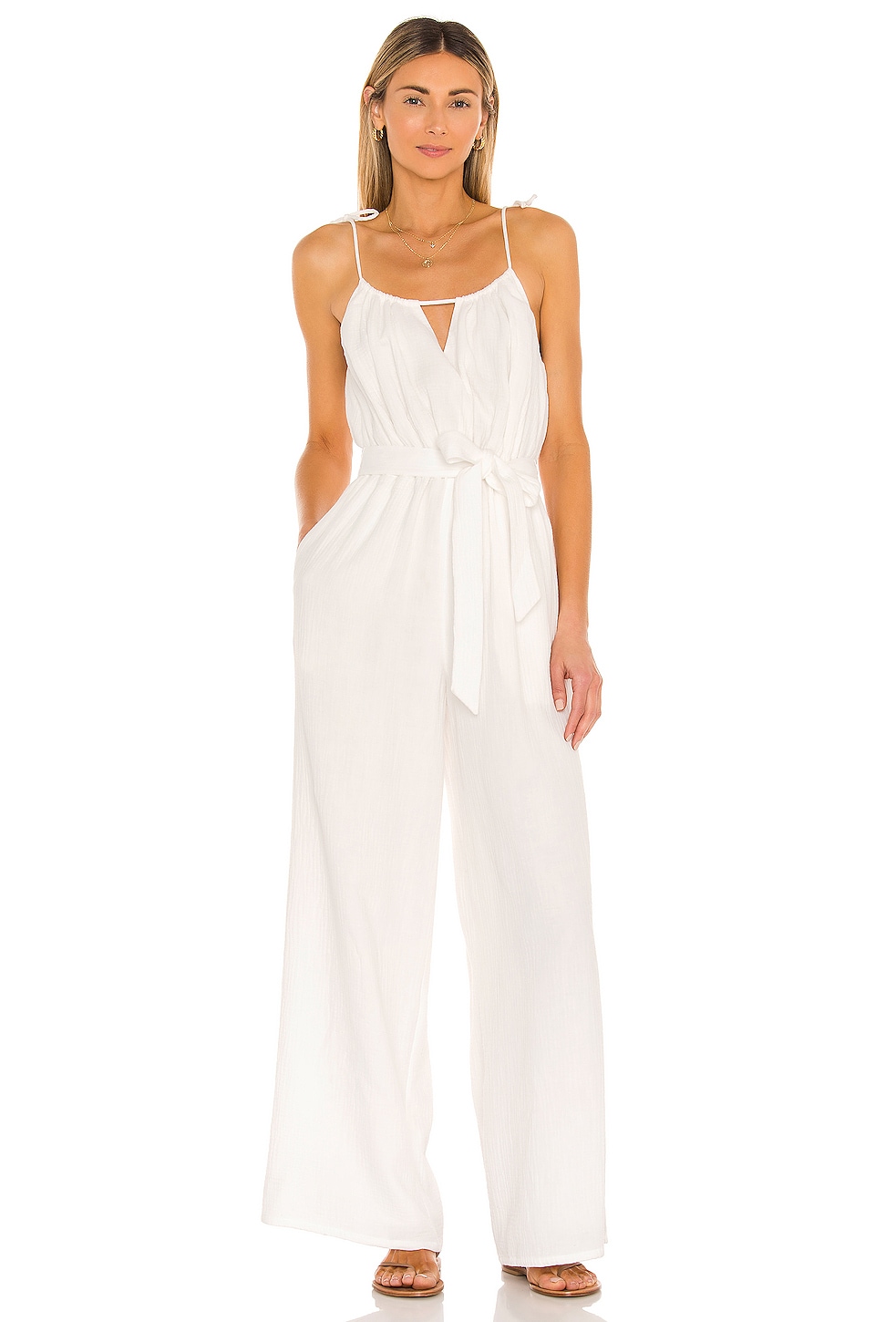 Lovers and Friends Cece Jumpsuit in Marshmallow White | REVOLVE
