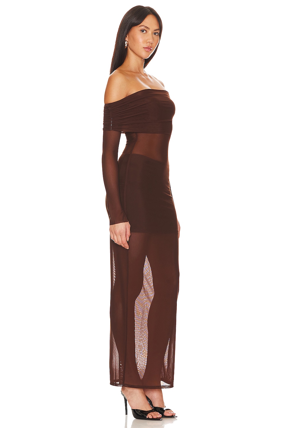 Lovers and Friends x Anja Dujaković Fio Maxi Dress in Chocolate Brown ...
