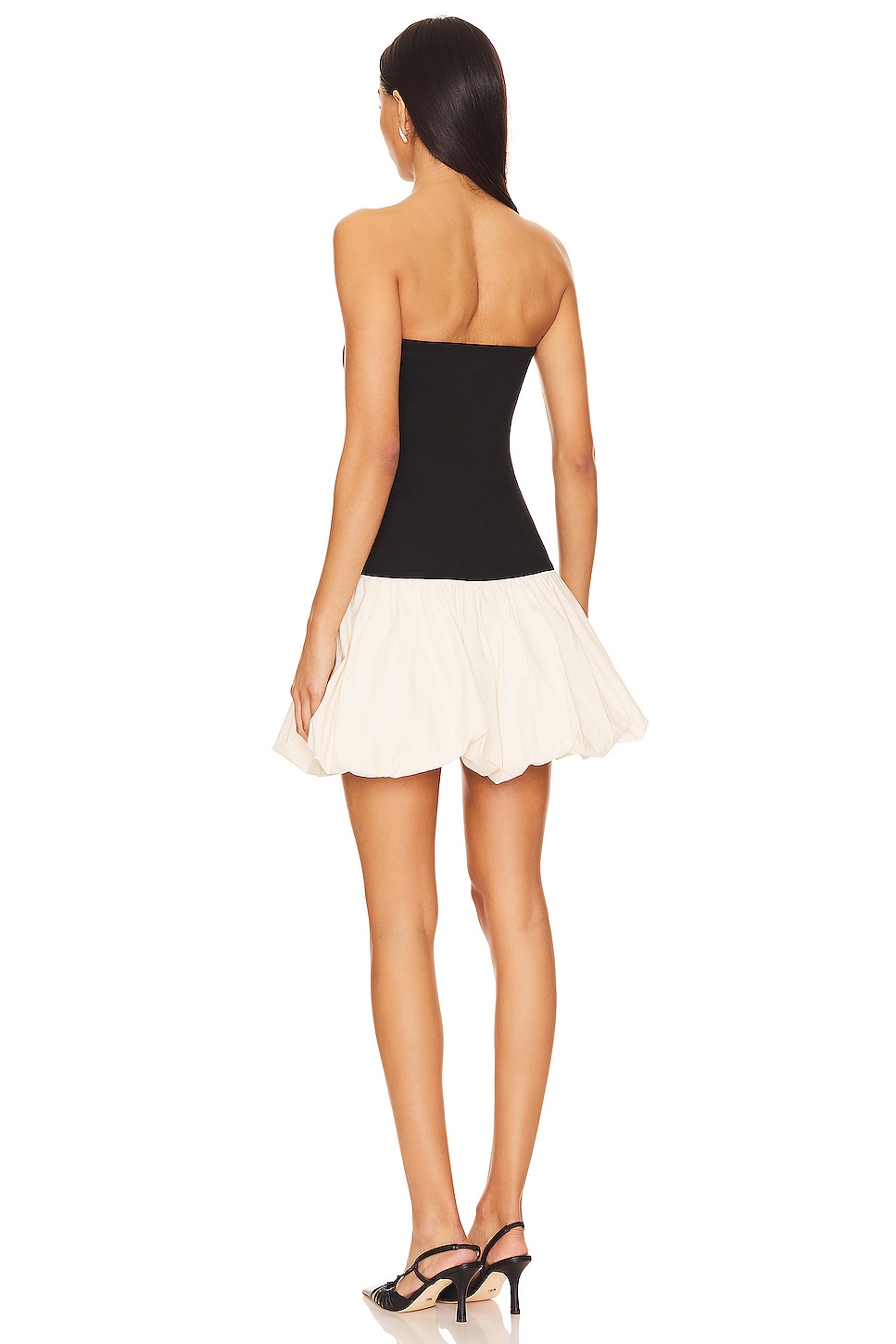 Lovers and Friends x Anja Dujaković Mac Mini Dress in Black & Ivory ...