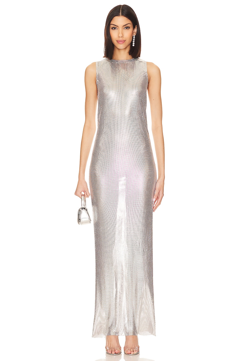 Lovers and Friends x Anja Dujaković Oleema Maxi Dress in Disco Silver ...