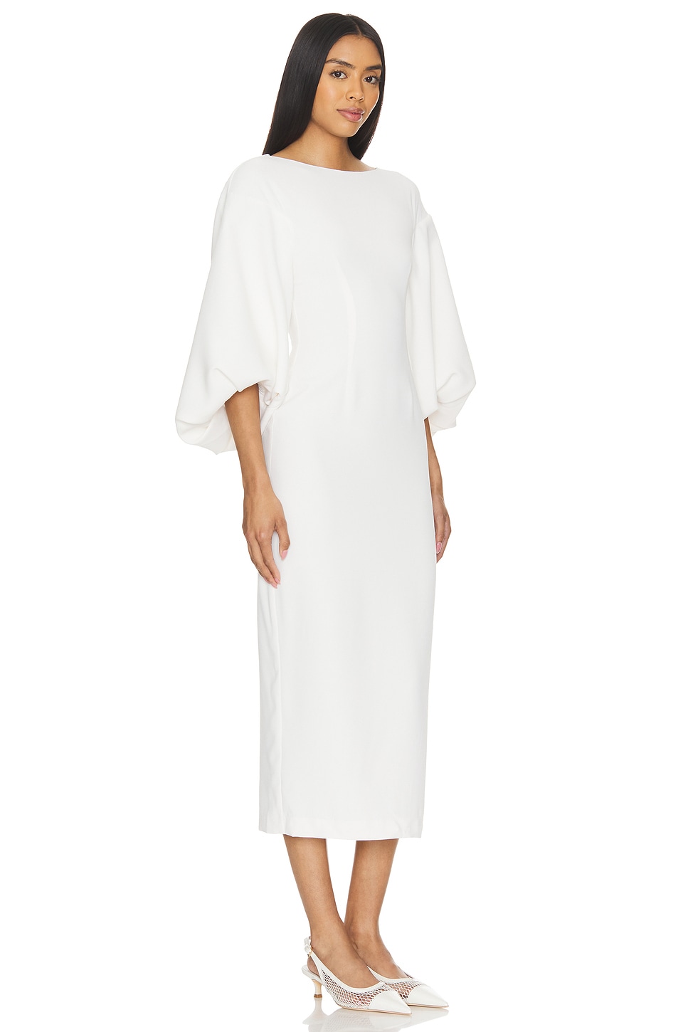 Lovers and Friends Evonne Midi Dress in Ivory | REVOLVE