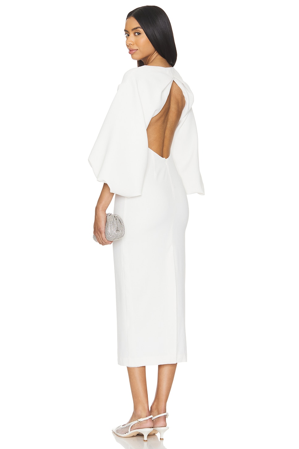 Lovers and Friends Evonne Midi Dress in Ivory | REVOLVE