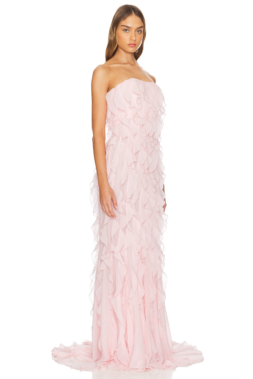 Lovers and Friends Davina Gown in Baby Pink | REVOLVE