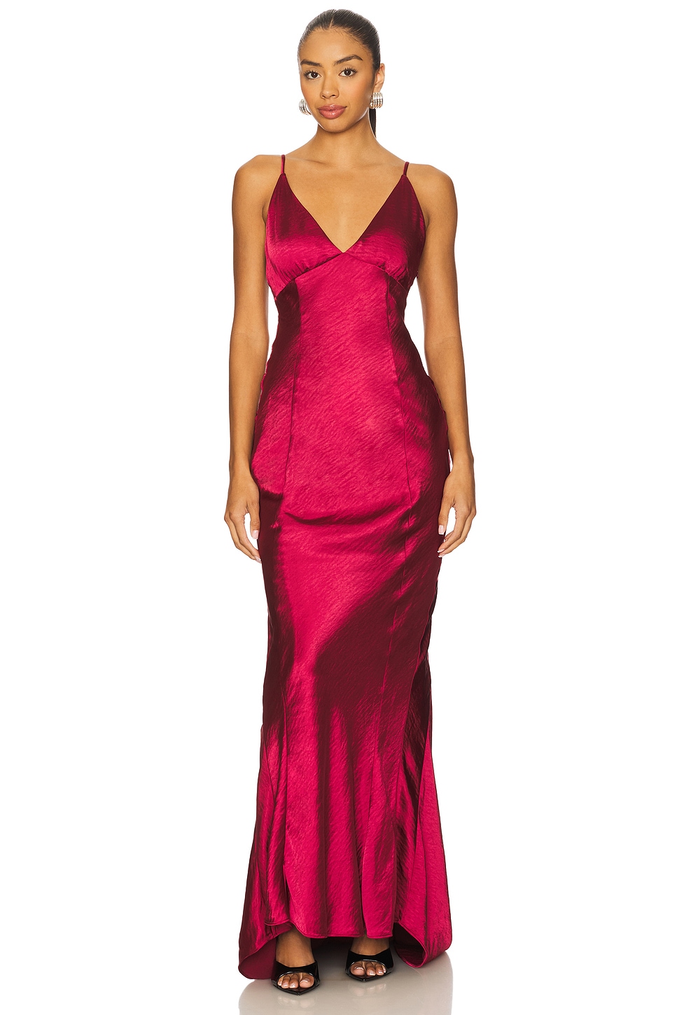 Lovers and Friends Sloane Gown in Oxblood | REVOLVE