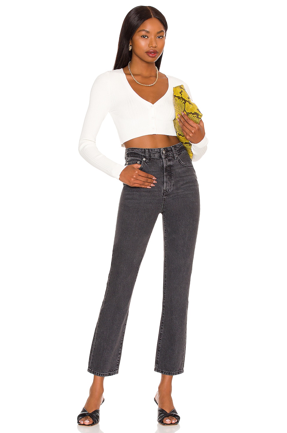 Lovers and Friends Reece High Rise Slim Straight in Devlin | REVOLVE