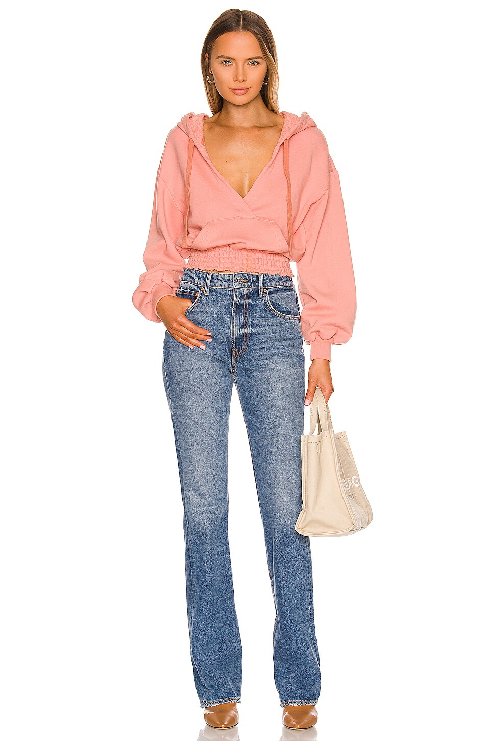 Lovers and Friends Cecily Hoodie in Pink Clay | REVOLVE