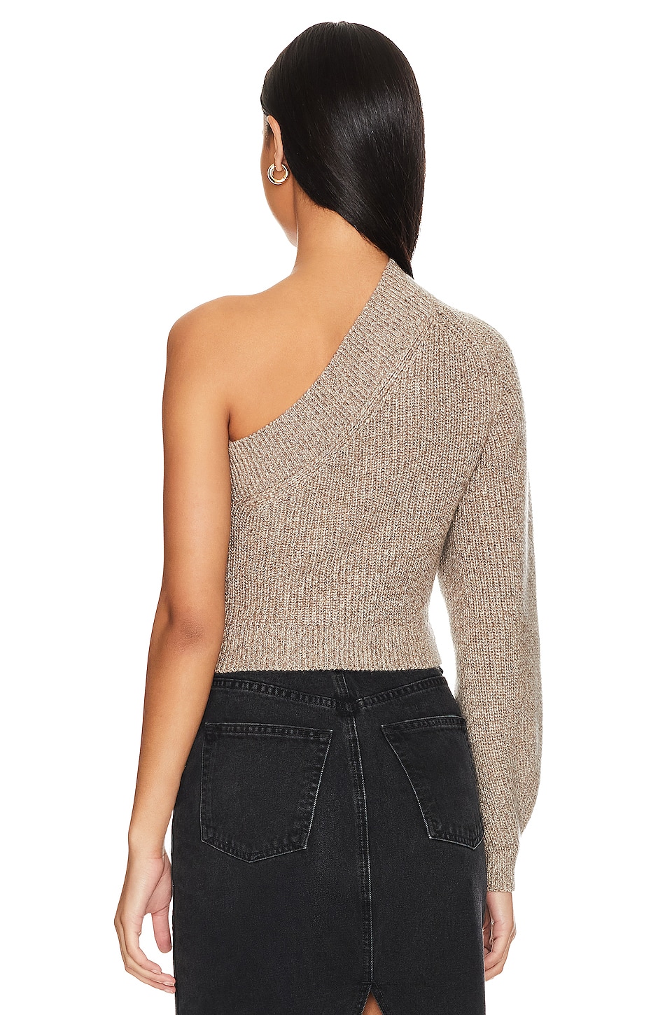 Lovers and Friends Kenzie One Shoulder Sweater in Oatmeal | REVOLVE