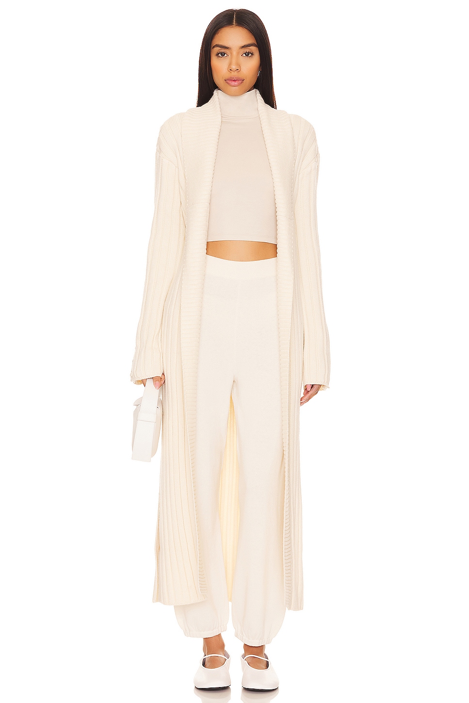 Lovers and Friends Katherine Long Cardigan in Cream | REVOLVE