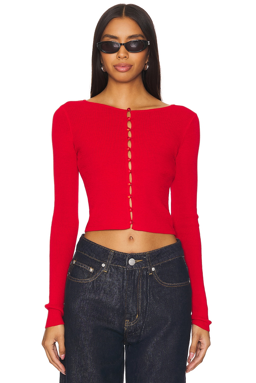 Lovers and Friends Ciara Cardigan in Red | REVOLVE