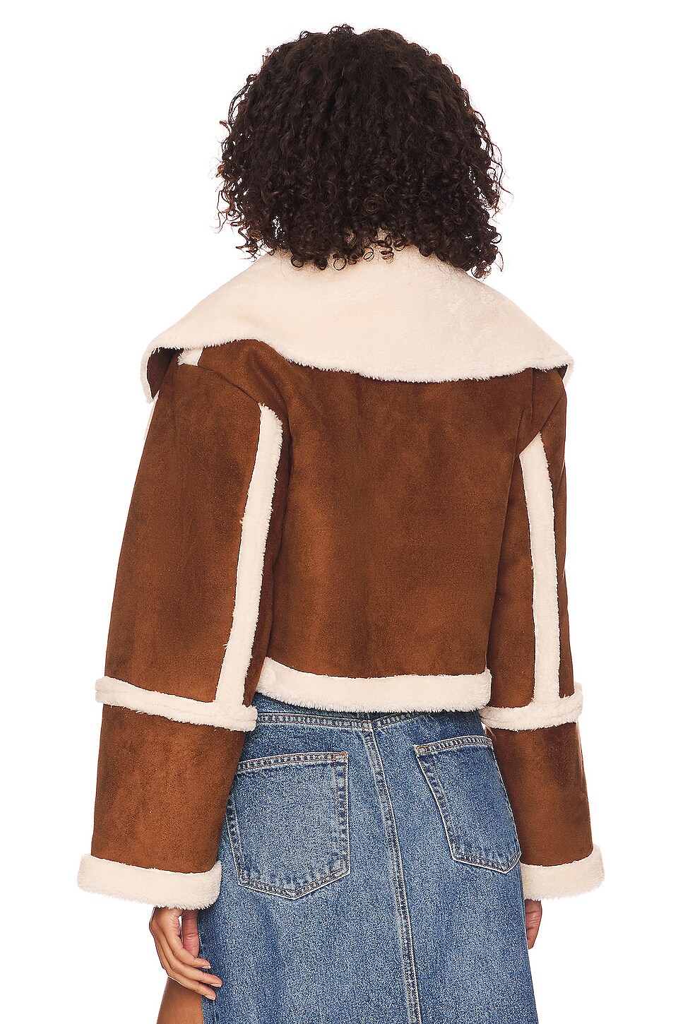 Lovers and Friends Dutton Cropped Jacket in Sepia Brown | REVOLVE