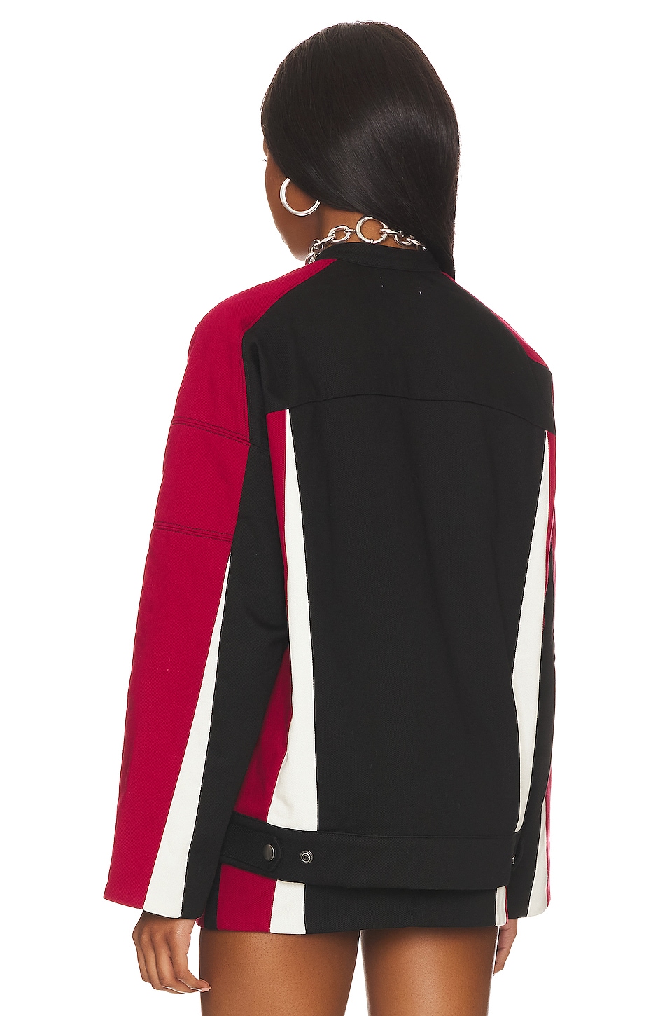 Lovers and Friends Julia Jacket in Black & Red | REVOLVE