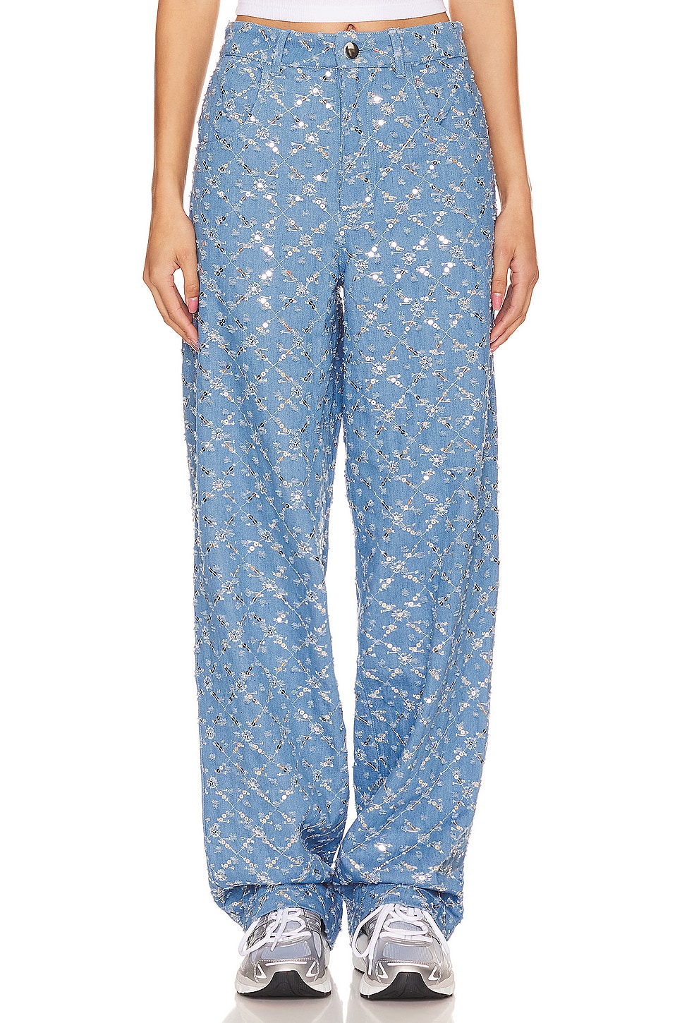 Lovers and Friends x Anja Dujaković Berner Pant in Denim Blue | REVOLVE
