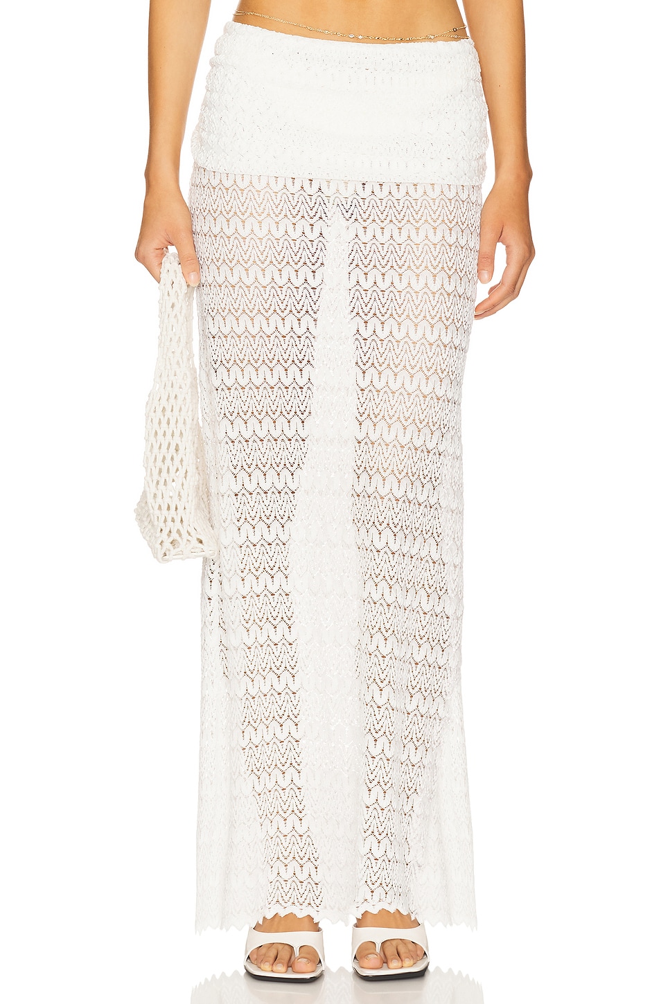 Lovers and Friends Nadina Maxi Skirt in White | REVOLVE