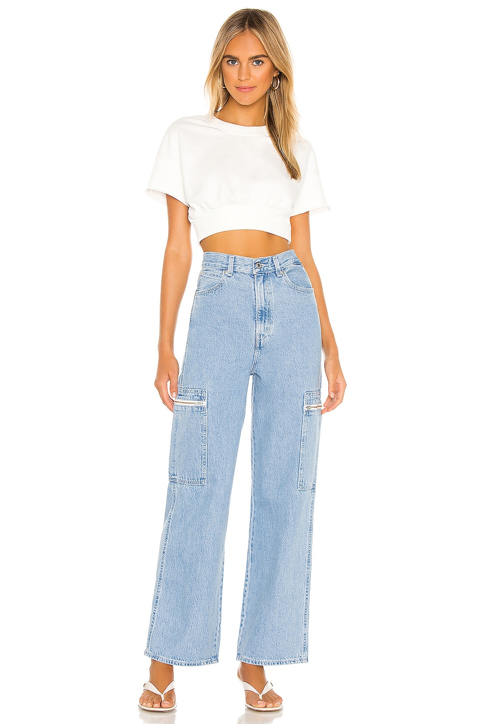 Lovers and Friends Isla Cropped Top in White | REVOLVE